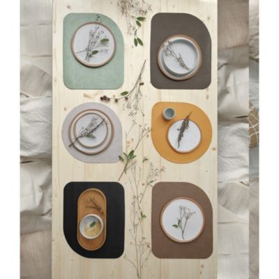 Set de table cuir vegan organique en Plastique - Asa