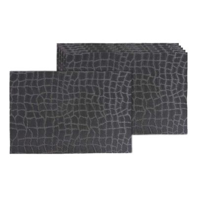 Set de table en vinyle croco (Lot de 6)