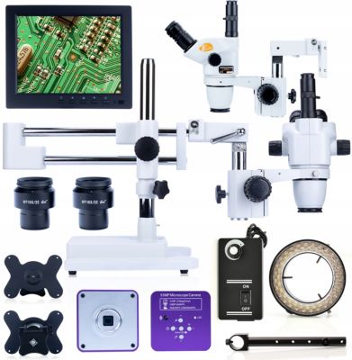 Set Microscope Stéréoscopique Moon Pro MSMP-T-SDMS1-6745 - Caméra 51MP ...