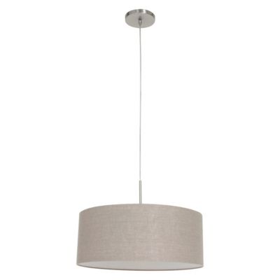 Sienna Sparkled Light Plafonnier Suspension Cylindrique Acier Brossé ...