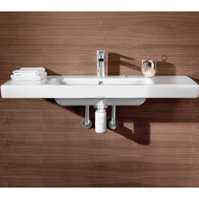 Siphon 110 x 250 x 65 mm VILEROY ET BOCH pour vasques et lavabos Easy ...