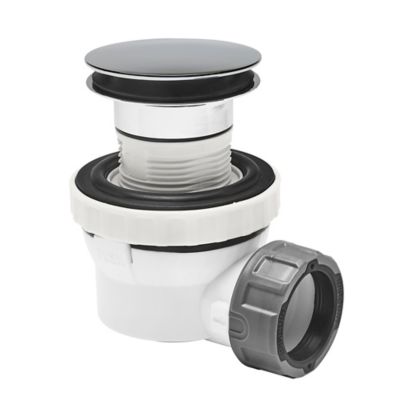 Siphon 32mm XS Pure et bonde quick-clac Wirquin | Castorama