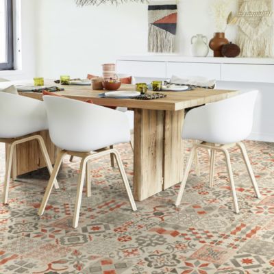 Sol Lino Carreaux de ciment - Brique - Rouleau de 3m x 6m