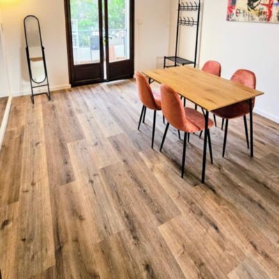 Sol PVC clipsable avec sous couche intégrée- GARANTIE 20 ans- Imitation ...