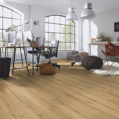 Sol stratifié clipsable Amersham 8 mm L. 138 x 19,3 cm (vendu à la ...