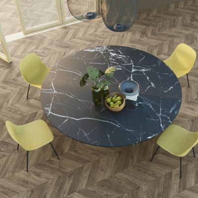 Sol stratifié clipsable Leyton chêne gris 10 mm | Castorama