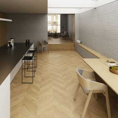 Sol stratifié clipsable Leyton chêne naturel 10 mm | Castorama