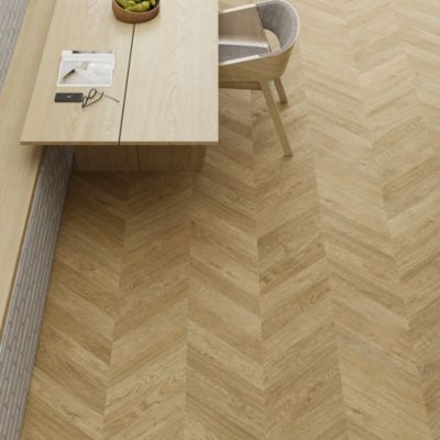Sol stratifié clipsable Leyton chêne naturel 10 mm | Castorama