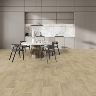 Sol vinyle rouleau Primetex Timber golden effet bois clair L.4m Gerflor