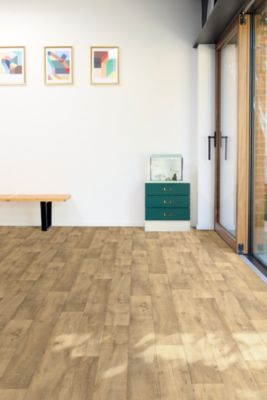 Sol vinyle rouleau Silvertex silk valley effet bois clair L.4m Beauflor ...