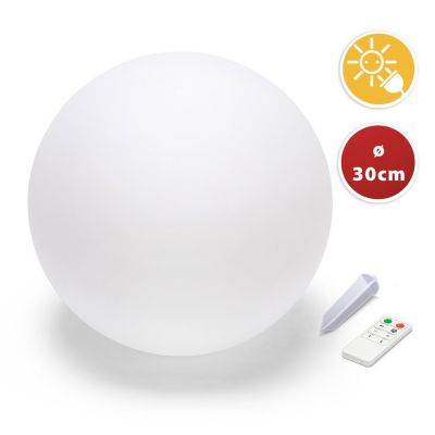 SOLAR NOVA XL: Sphère LED RGB à recharge solaire 30 cm