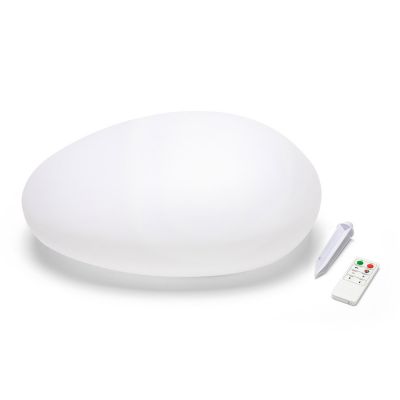SOLAR STONE: Pierre lumineuse LED (blanc + RGB) à recharge solaire ...