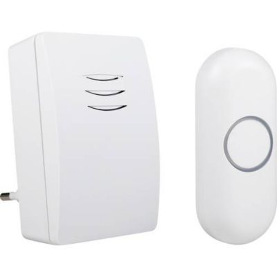 Sonnette sans fil Byron DBY-21132 set complet blanc - 36 mélodies ...