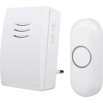 Sonnette sans fil Byron DBY-21132 set complet blanc - 36 mélodies ...