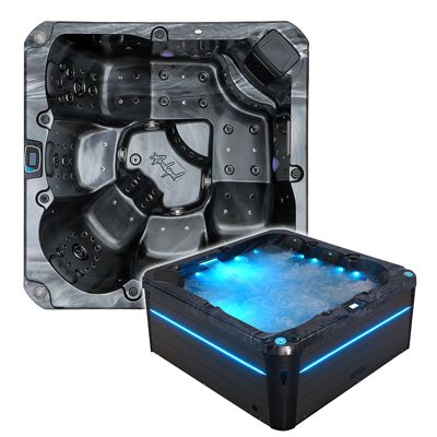 Spa 5 places Archipel GT5 PRO MAX BLACK LED - Balboa 2150 x 2150 cm