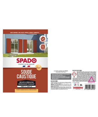 Spado Soude Caustique gel pêt à l'emploi 1L