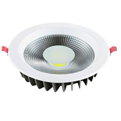 Spot COB LED downlight rond blanc 30W | Castorama