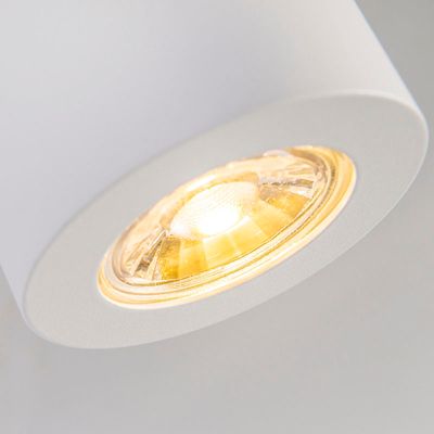 Spot design moderne blanc 7,5 cm - Tuba