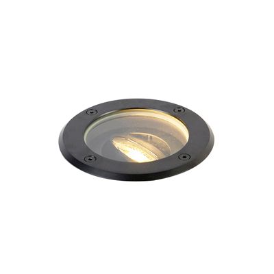Spot encastré extérieur intelligent noir orientable avec Wi-Fi GU10 - Delux