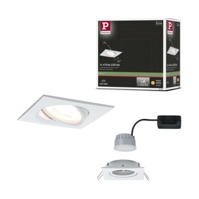 Spot encastré LED 3-Step-Dim Nova Coin orientable carré 84x84mm 50 Coin ...