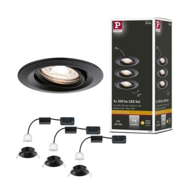 Spot encastré LED Easy Dim Nova Mini Plus Coin Kit de base orientable ...