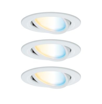 Spot encastré LED Nova Coin rond 84mm 50 Tunable White 3x6W 3x500lm ...