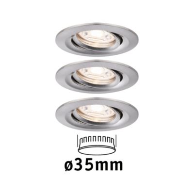 Spot encastré LED Nova Mini Coin Kit de base orientable rond 66mm 15 ...