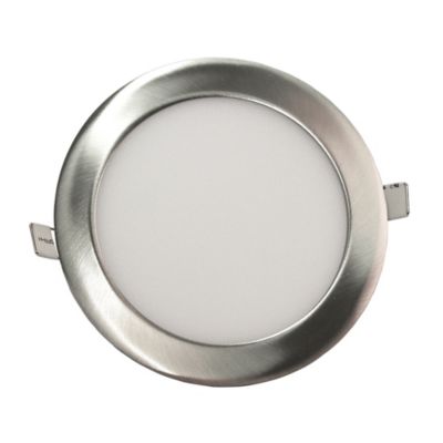 Spot Encastrable Led Inox Downlight Panel Extra-plat 18w Blanc Neutre 4000k | Castorama