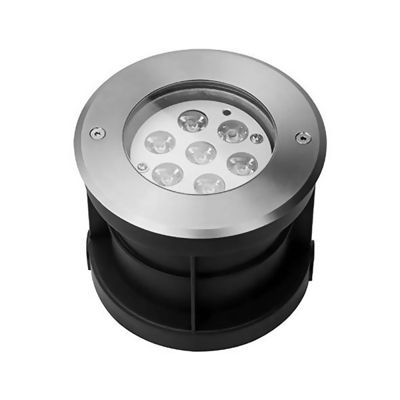 Spot LED extérieur encastrable 7W diamètre 147mm éclairage bleu Spot ...