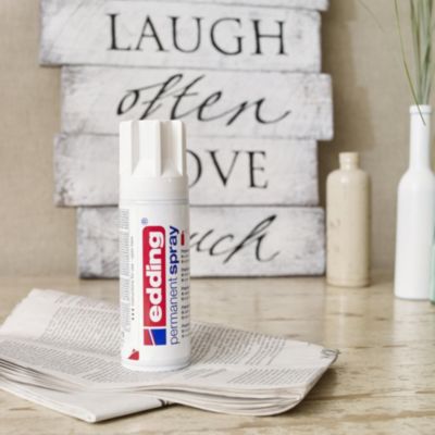 Spray peinture acrylique Edding blanc mat 200 ml