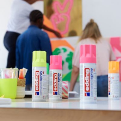 Spray peinture acrylique Edding orange fluo 200 ml