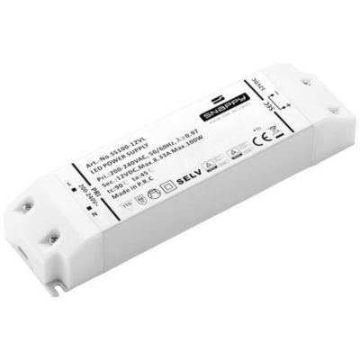 SS 100-12VL Transformateur LED 100 W 12 V DC, driver compact pour ...