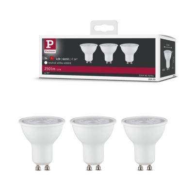 Standard 230 V Réflecteur LED GU10 Kit de 3 3x250lm 3x3,5W 4000K Blanc ...