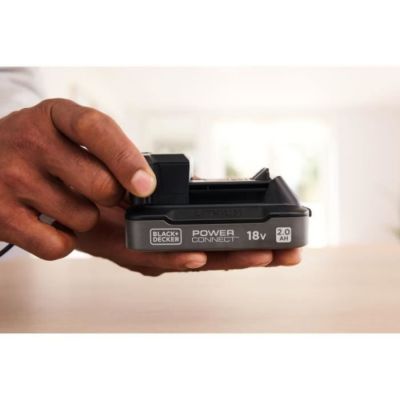 Starter kit Batterie 18V 2Ah + Chargeur 1A - BLACK&DECKER - BDL2018S1B-QW