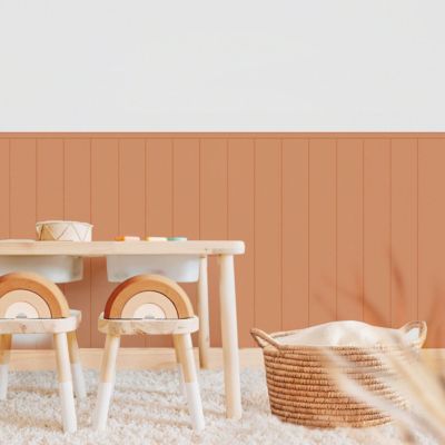 Sticker en vinyle boiserie marron 50x100 cm | Castorama