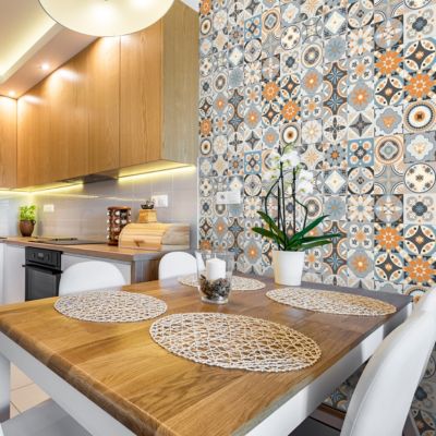 Sticker Mural Carrelage adhésif Cuisine Salle de Bain - 30 STICKERS ...