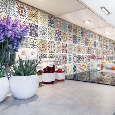 Sticker Mural Carrelage adhésif Cuisine Salle de Bain - 30 STICKERS ...