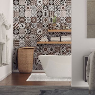 Sticker Mural Carrelage adhésif Cuisine Salle de Bain - 30 STICKERS ...