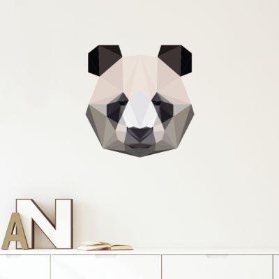 Sticker origami panda 60 x 60 cm