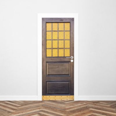 Sticker Porte Bois Exotique 204 x 83 cm | Castorama