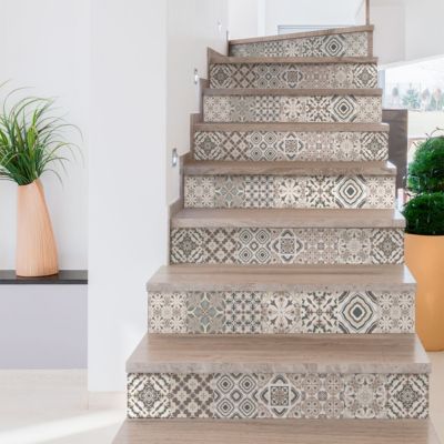 Stickers adhésifs escalier carrelages contremarche - LISA MARIE - 2 ...
