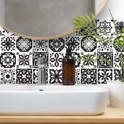 Stickers carrelage carreaux de ciment 20x20cm - Kit de 24 | Castorama