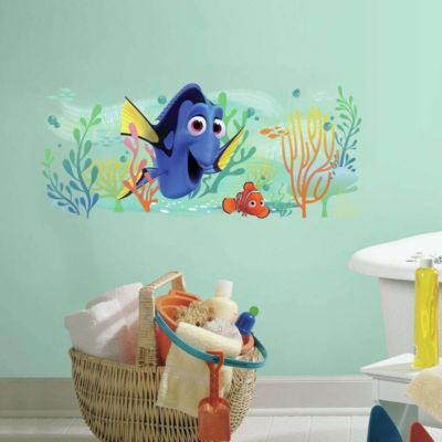 Stickers repositionnables géants Dory et Nemo, personnages de Disney ...