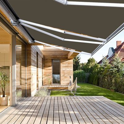 Store banne coffre intégral 3 x 2,5 m motorisé et manuel extérieur pour ...