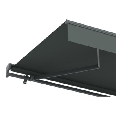 Store banne motorisé avec semi coffre gris 4x3 m Jagua Klikstrom