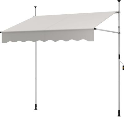 Store Banne sans Percage, avec Hauteur et Angle Réglables,Manivelle ...