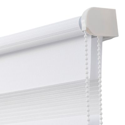 Store enrouleur jour/nuit Elin pose facile blanc cassé L.140 x l.40cm GoodHome