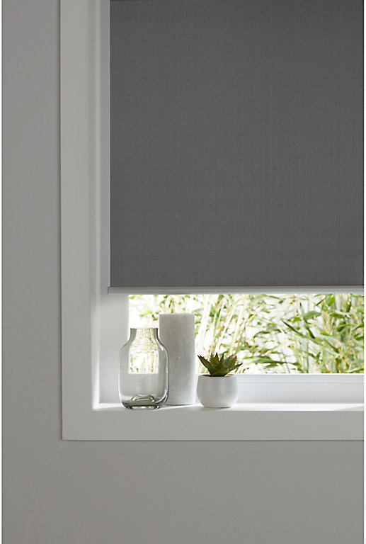 Store enrouleur occultant Colours Ilas polyester gris 75 x 240 cm ... Store enrouleur occultant Colours Ilas polyester gris 75 x 240 cm ...