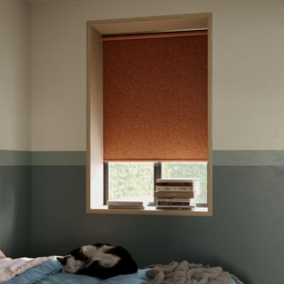 Store enrouleur occultant sans perçage Novan terracotta l.90 x H.180cm ...