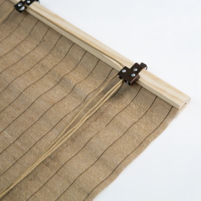 Store enrouleur tamisant Roll'up en toile de jute sans percage H.220 x ...